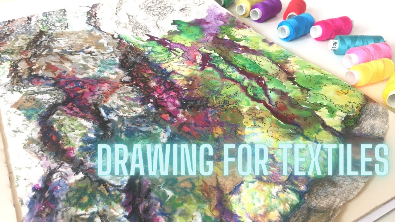 Drawing and Painting for TEXTILES | To develop into TEXTILE IDEAS ...
