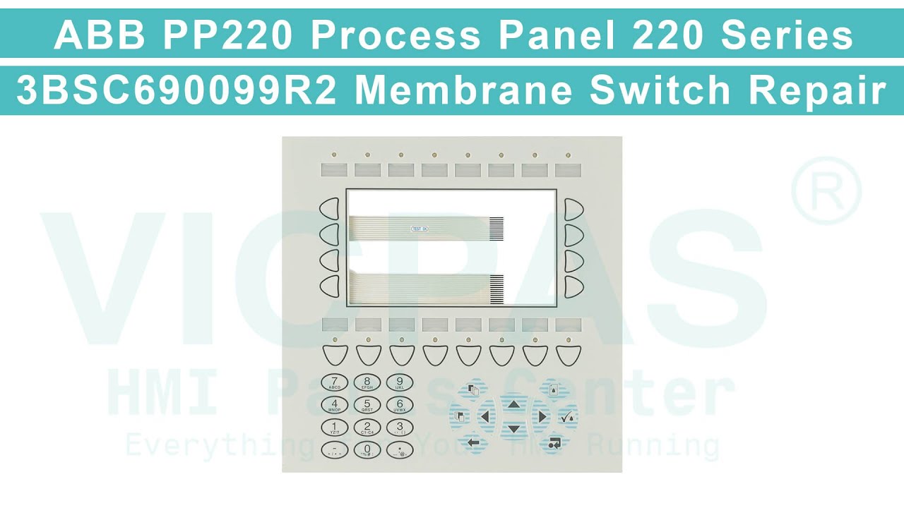 PP220 3BSC690099R2 ABB Process Panel 220 Operator Keyboard HMI ...