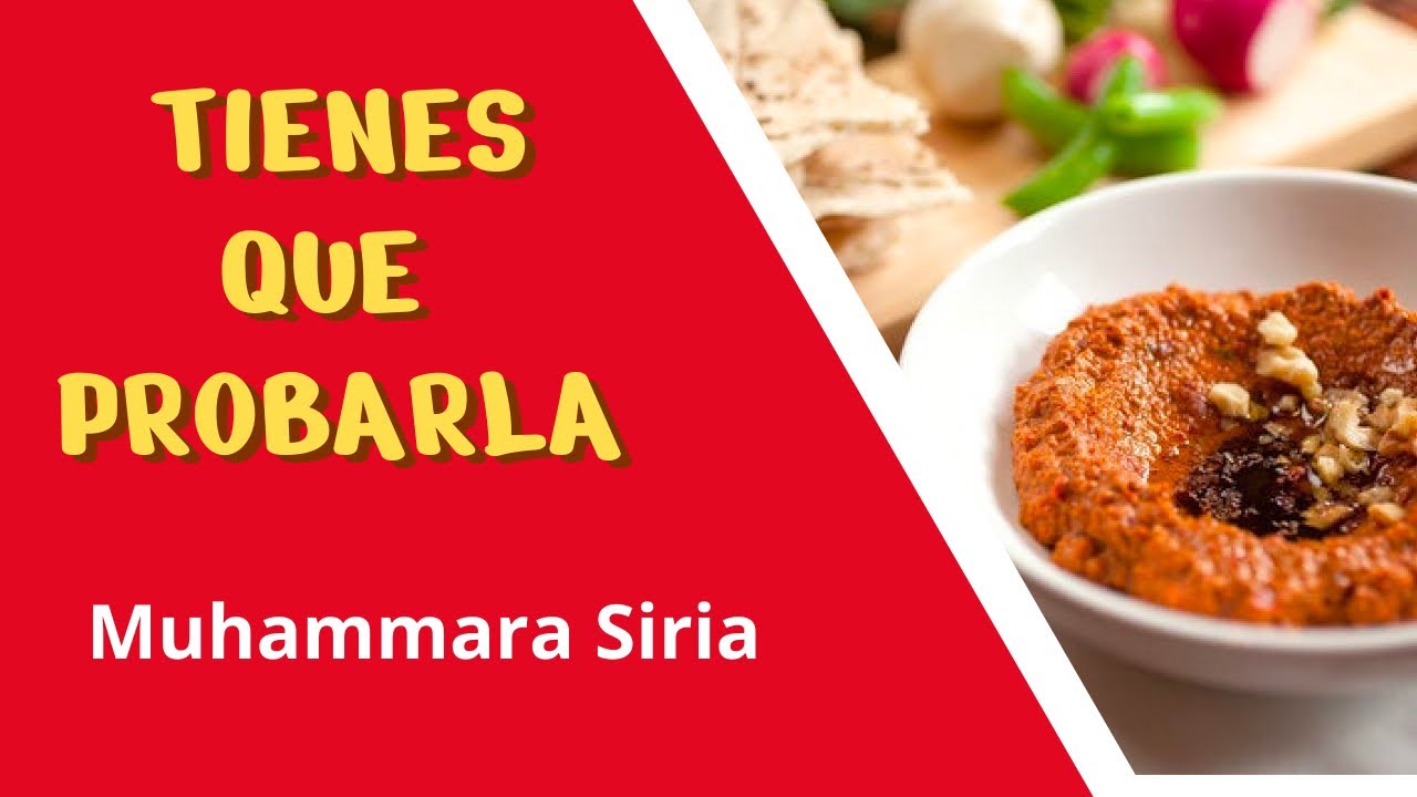Cómo preparar muhammara siria 🍽️🍽️ - YouTube