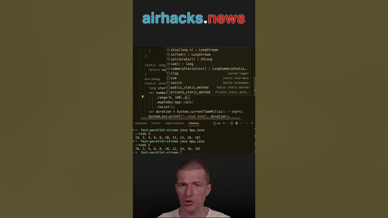 When Stream.parallel() Is FASTER Than Stream.sequential() #java #shorts ...
