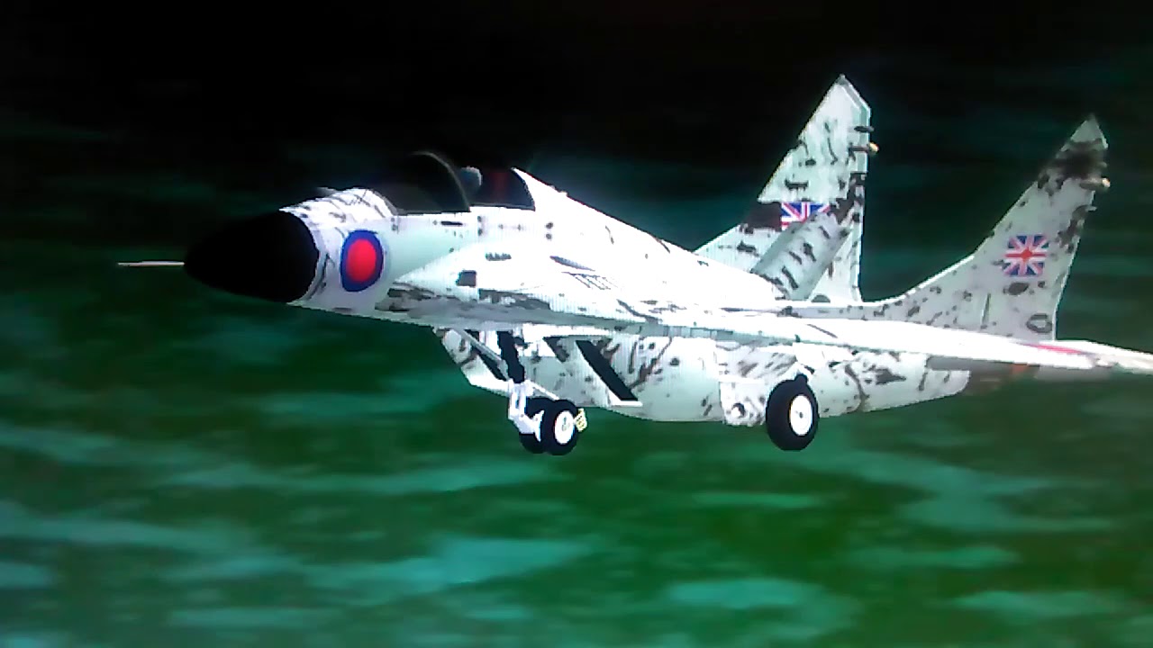 MIG 29 Fictional British Rep Air Force - YouTube