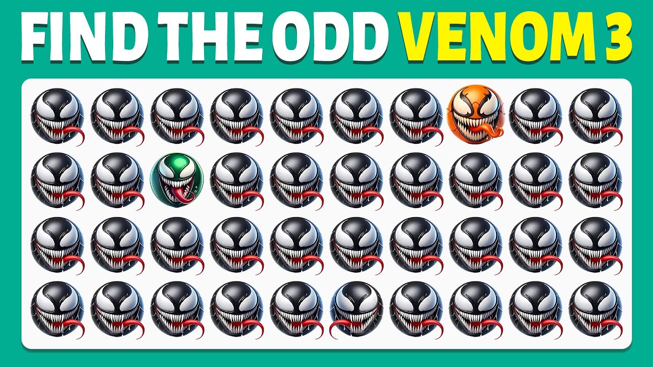 Find the ODD One Out - Venom 3 Edition | 40 Levels | Easy, Medium, Hard ...