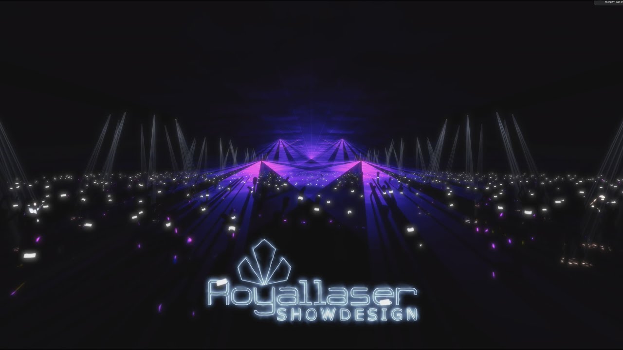 Royallaser 2023 Hardcore Laser Light Show rendered in Depence2 4k - YouTube