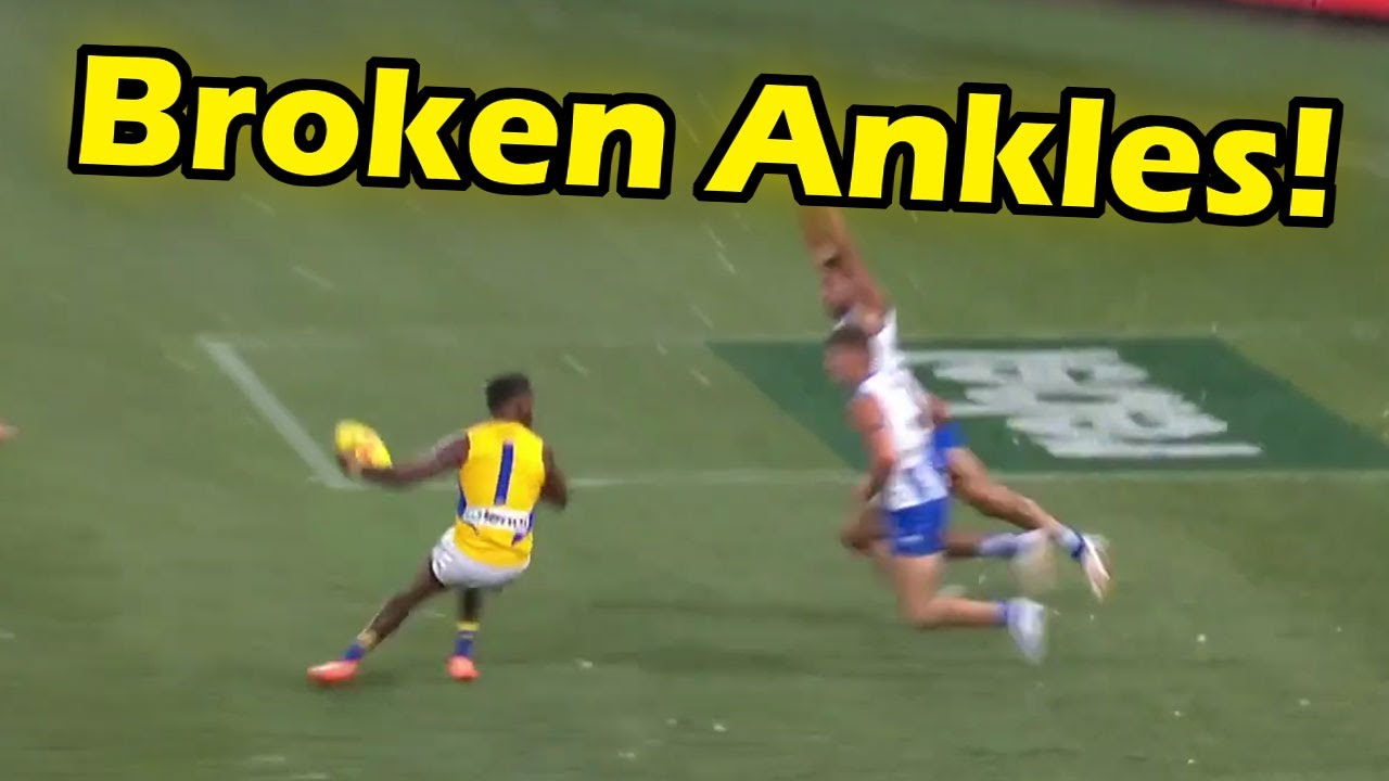 BIGGEST "BROKEN ANKLE" MOMENTS IN AFL HISTORY - YouTube