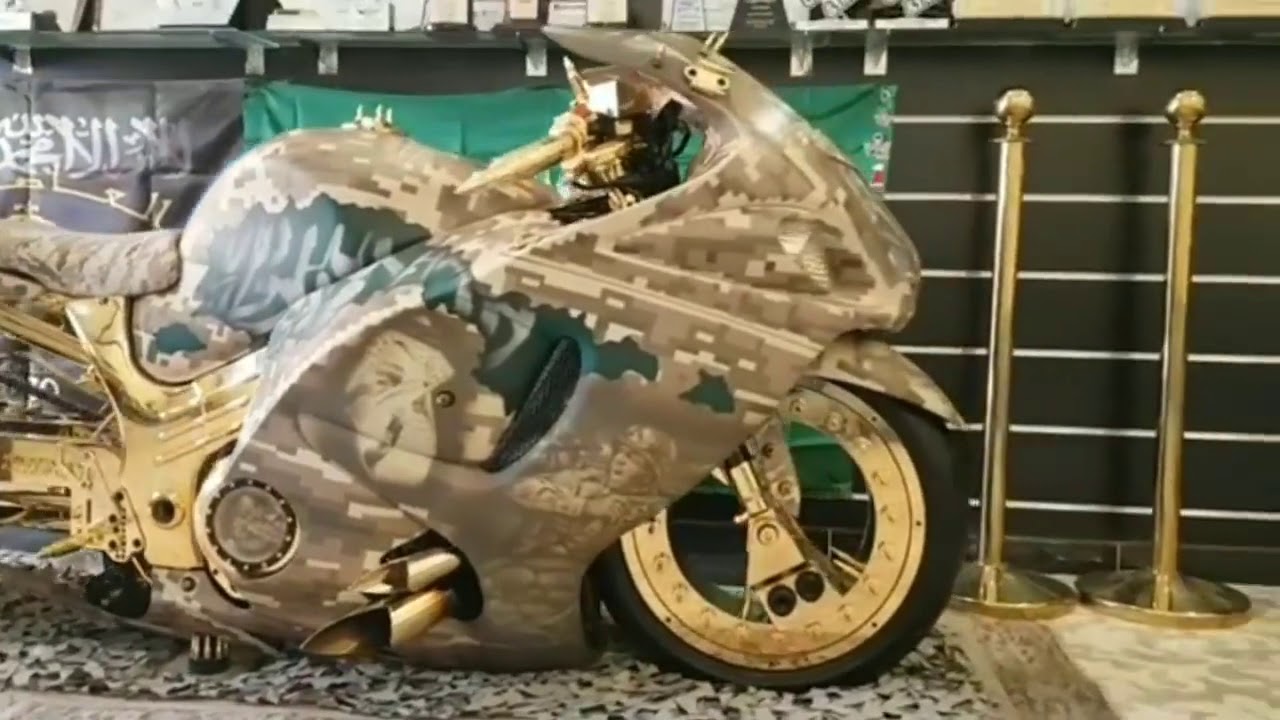 "The Storm" 24K GOLD Suzuki Hayabusa TURBO 😍😍 - YouTube