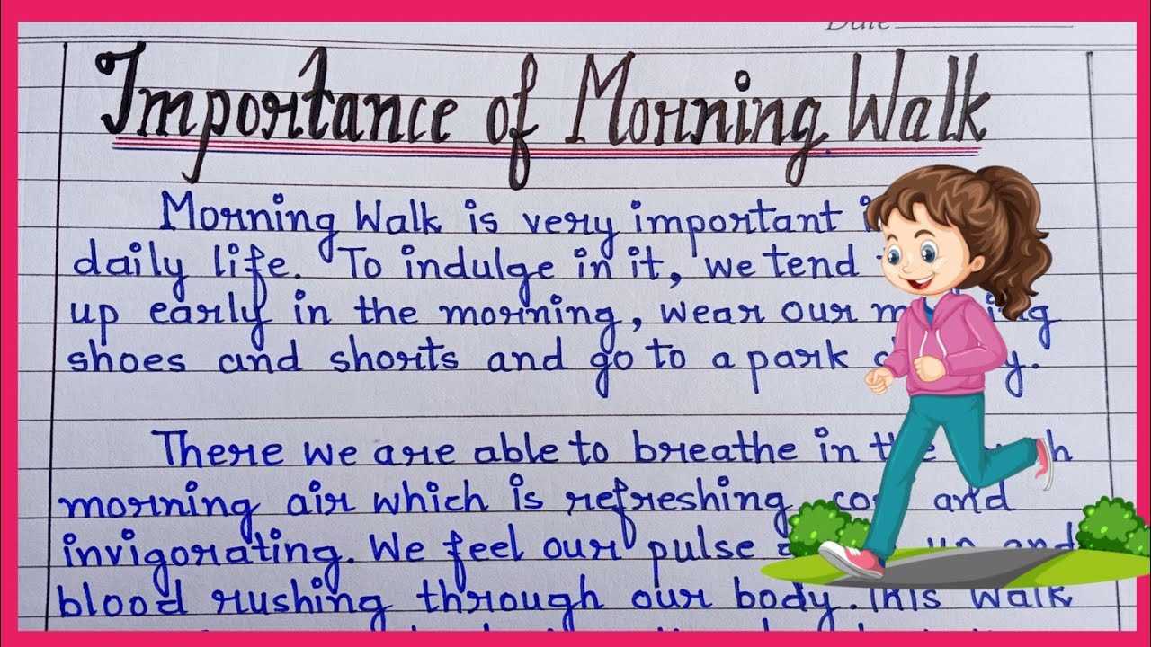 Importance of Morning Walk essay in english | article on Morning walk ...