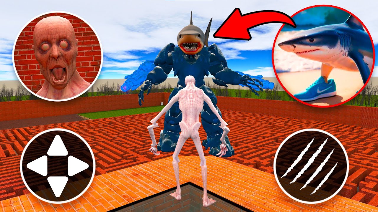 SCP-096 Fights TRALALERO TRALALA in the SCARIEST Maze! (Garry’s Mod ...