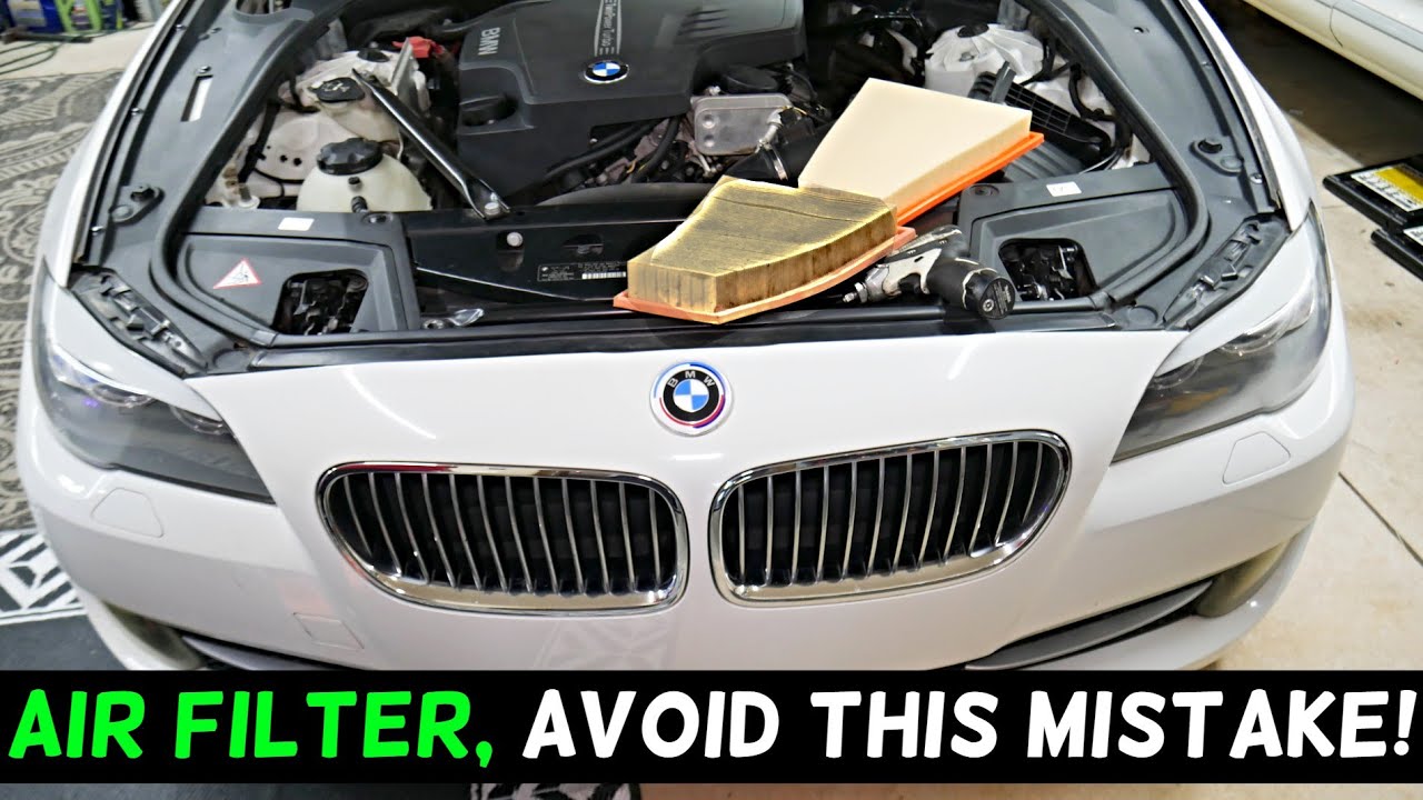 BMW F10 F11 Engine Air Filter Replacement Removal BMW 528i 535i 520i ...