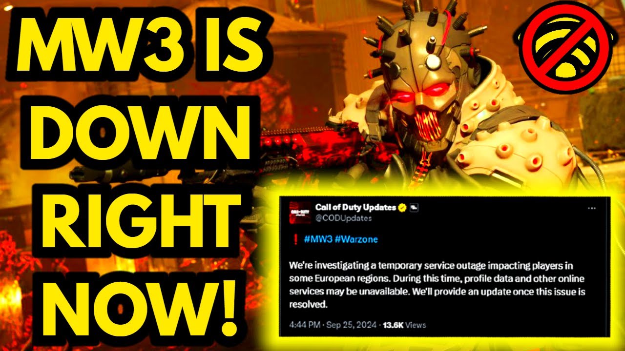 BREAKING: MW3 Is DOWN And BROKEN! - YouTube