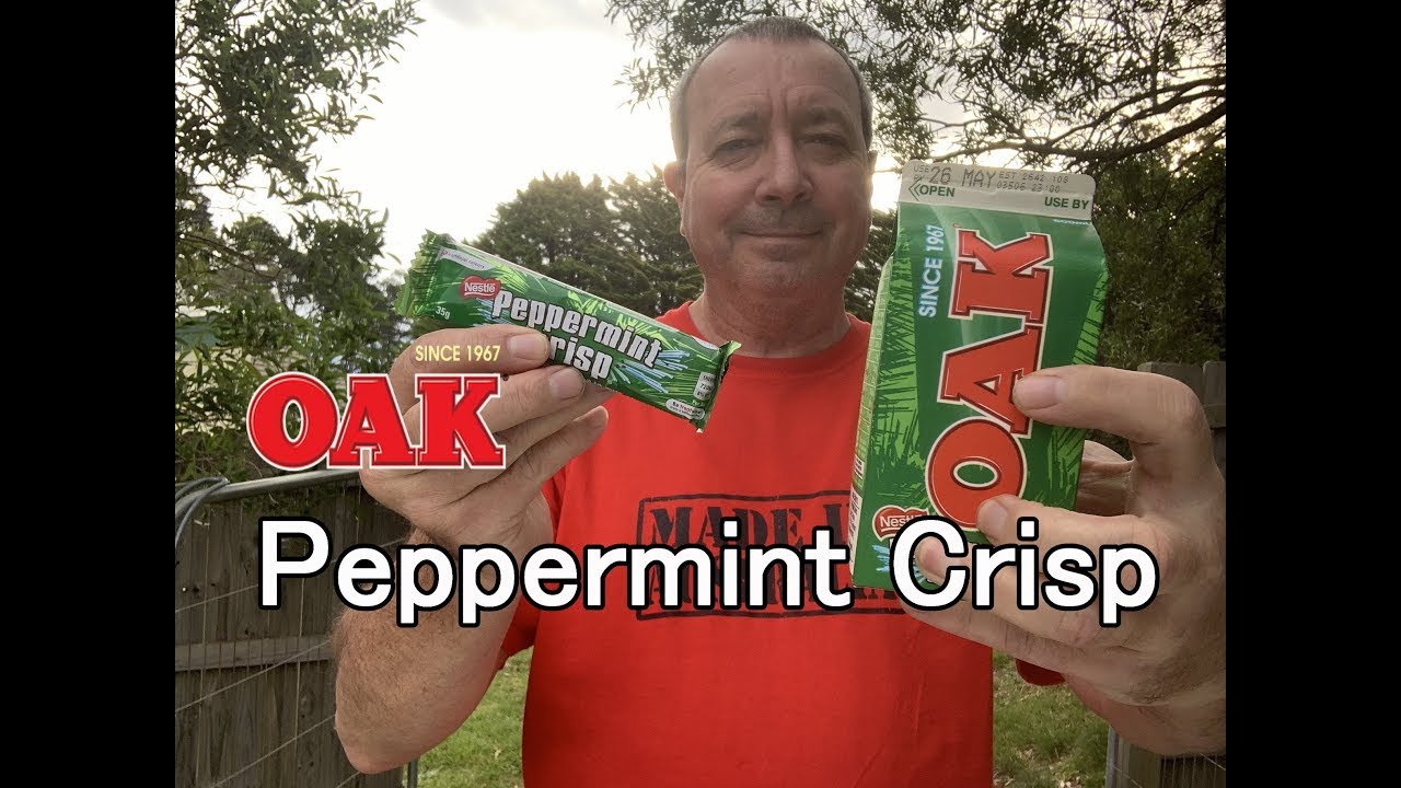 Oak Peppermint Crisp Flavoured Milk - YouTube