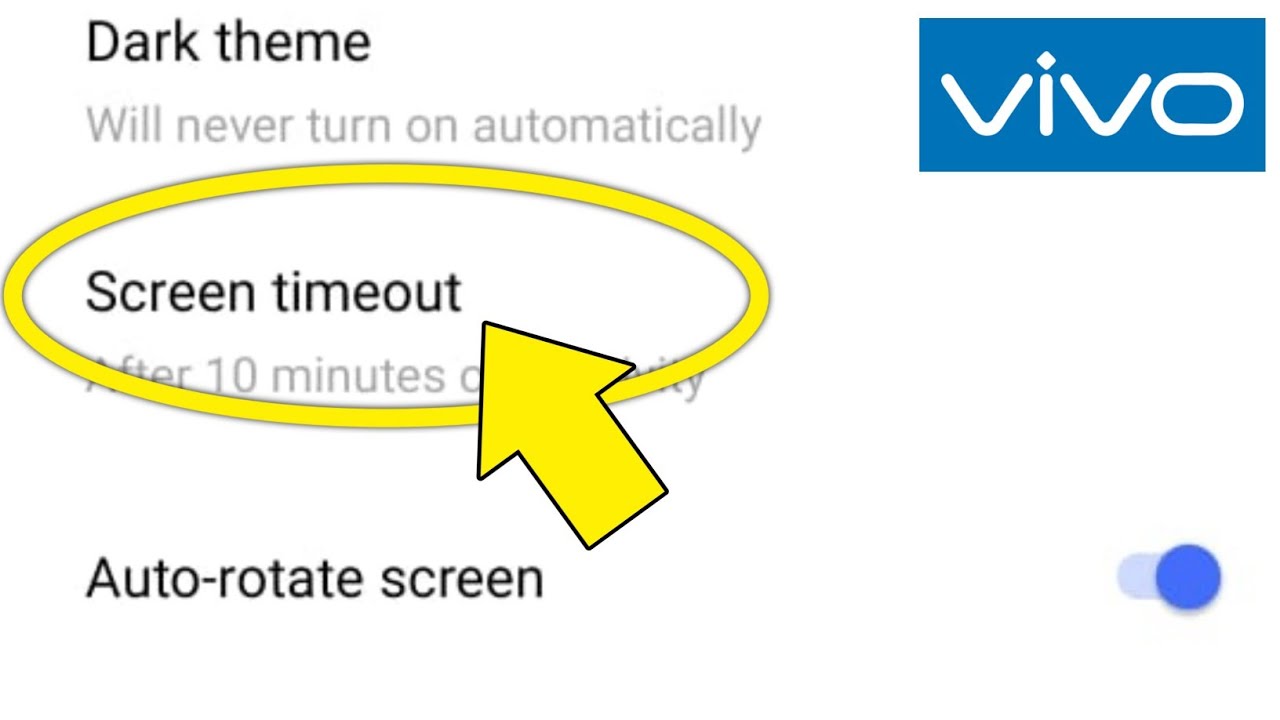 Screen Timeout Setting In Vivo | Vivo Screen Time Setting | Screen Ka Time Kaise Badhaye Vivo ...