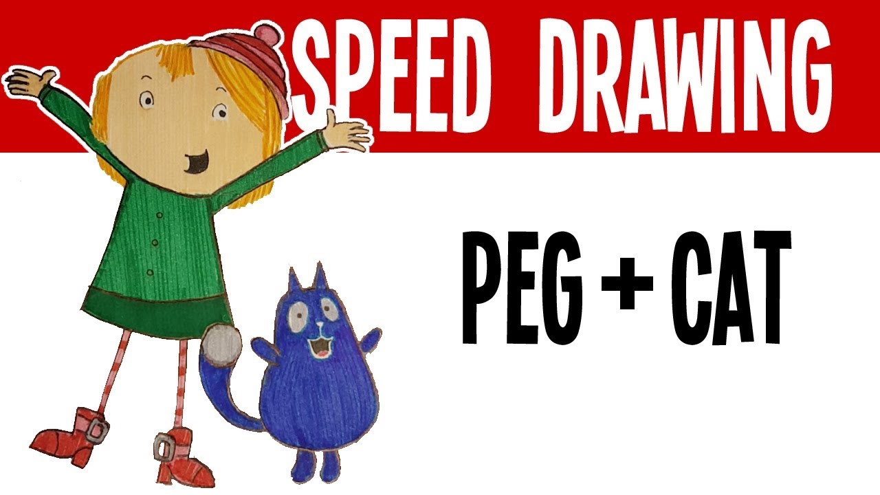 Speed Drawing - Peg + Cat! - YouTube