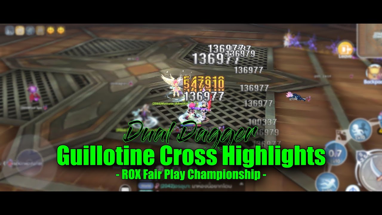 [ROX] Fair Play Championship - Dual Dagger Guillotine Cross Arena PVP ...