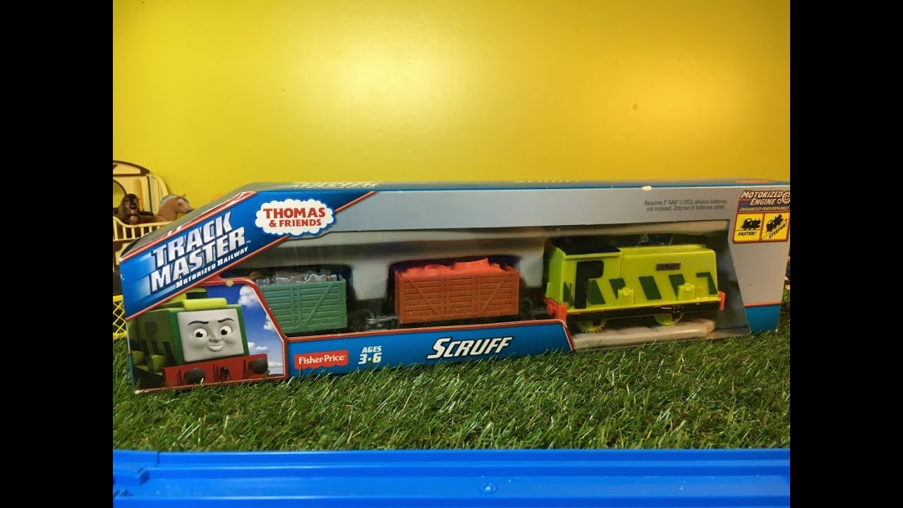 unboxing Track Master Scruff motorized Thomas and Friends Locomotive ...