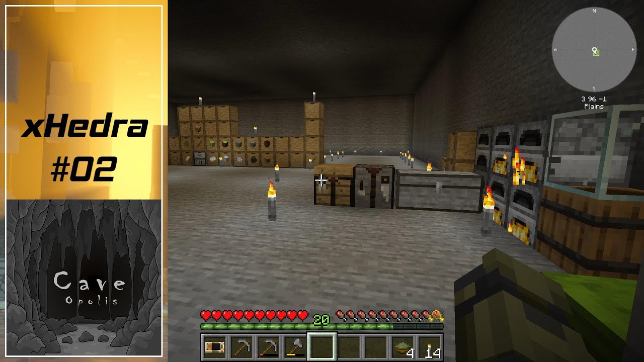 Caveopolis E02 Level 2 Machines, First Ores, Organic Producer & Level 3 Prismarine - YouTube