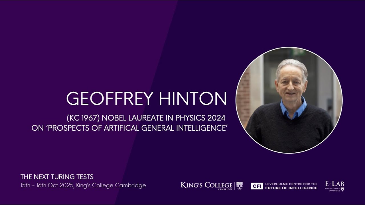 In Conversation with Geoff Hinton: The Prospects of Artificial General ...