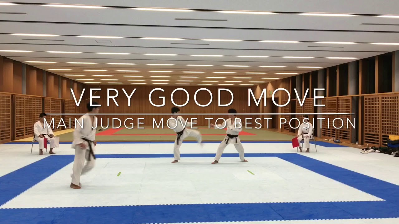 Judge manual, how to hold JKA Kumite match - YouTube