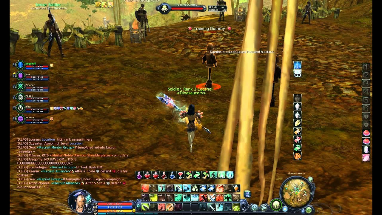 Jumping gladiator AoE's - YouTube