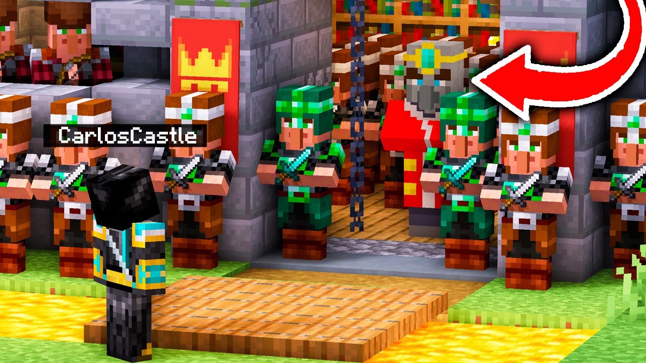 Los ALDEANOS CONSTRUYEN la ALDEA MEDIEVAL MAS SEGURA de MINECRAFT ...