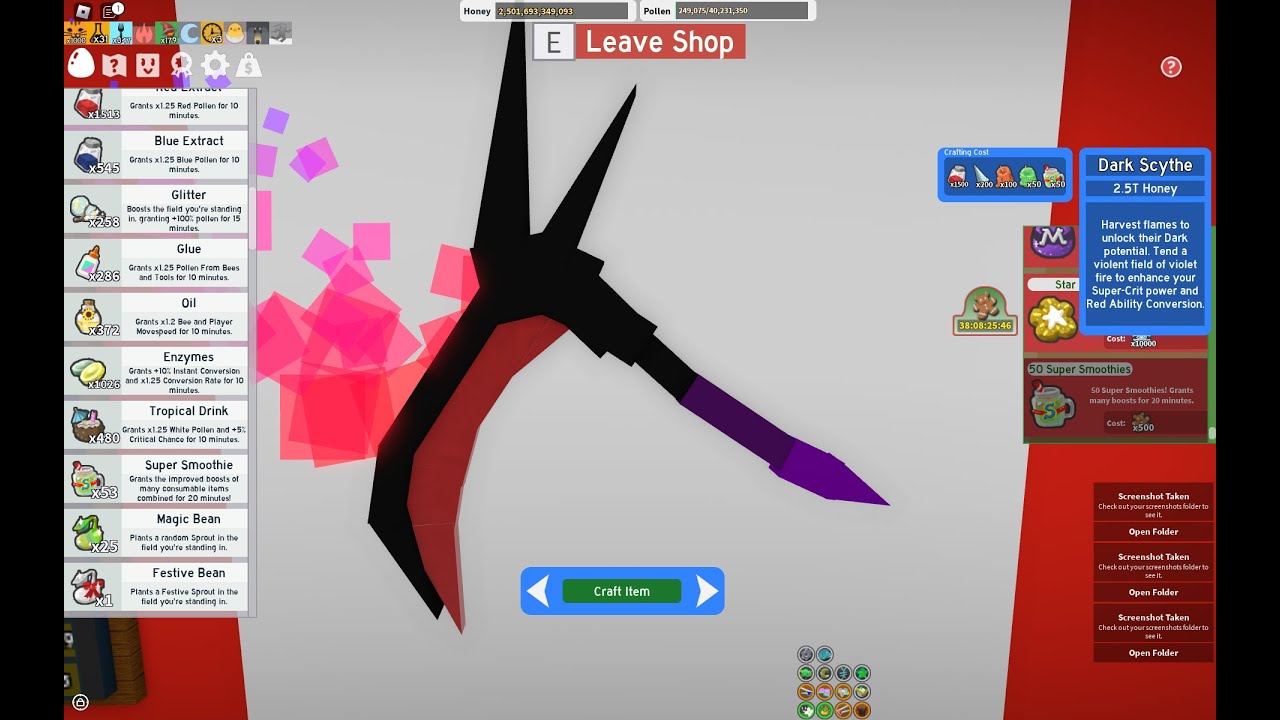 I GOT THE DARK SCYTHE IN BSS! - YouTube