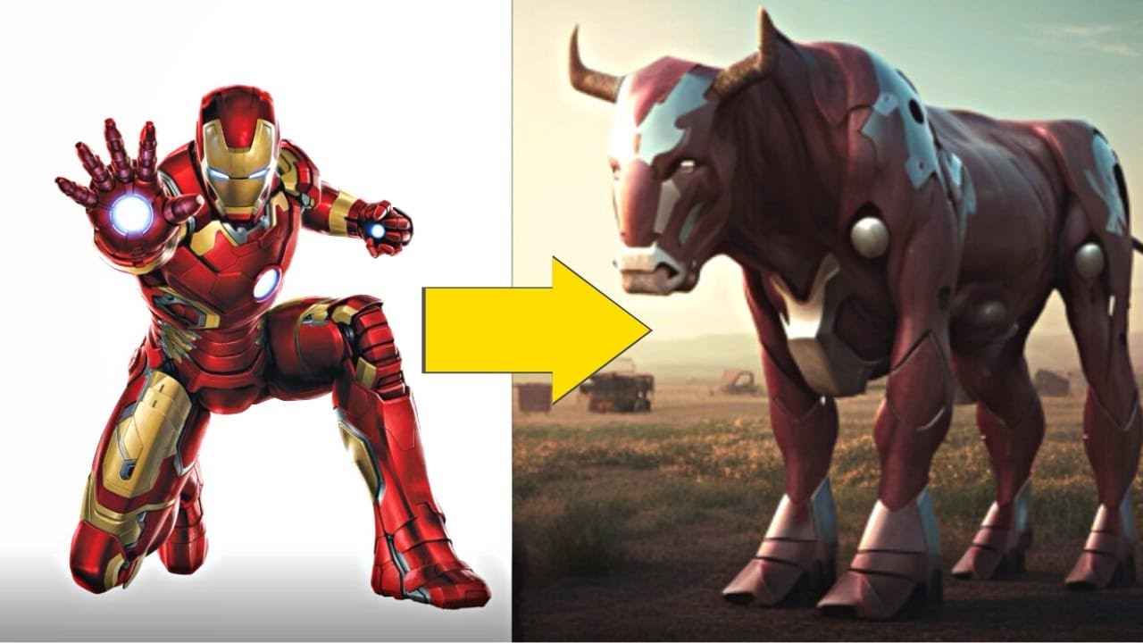 ⚡ THE AVENGERS but COW 🐄 all Characters MARVEL DC ⚡ - YouTube