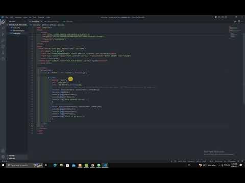 update data into database using ajax php mysql - YouTube