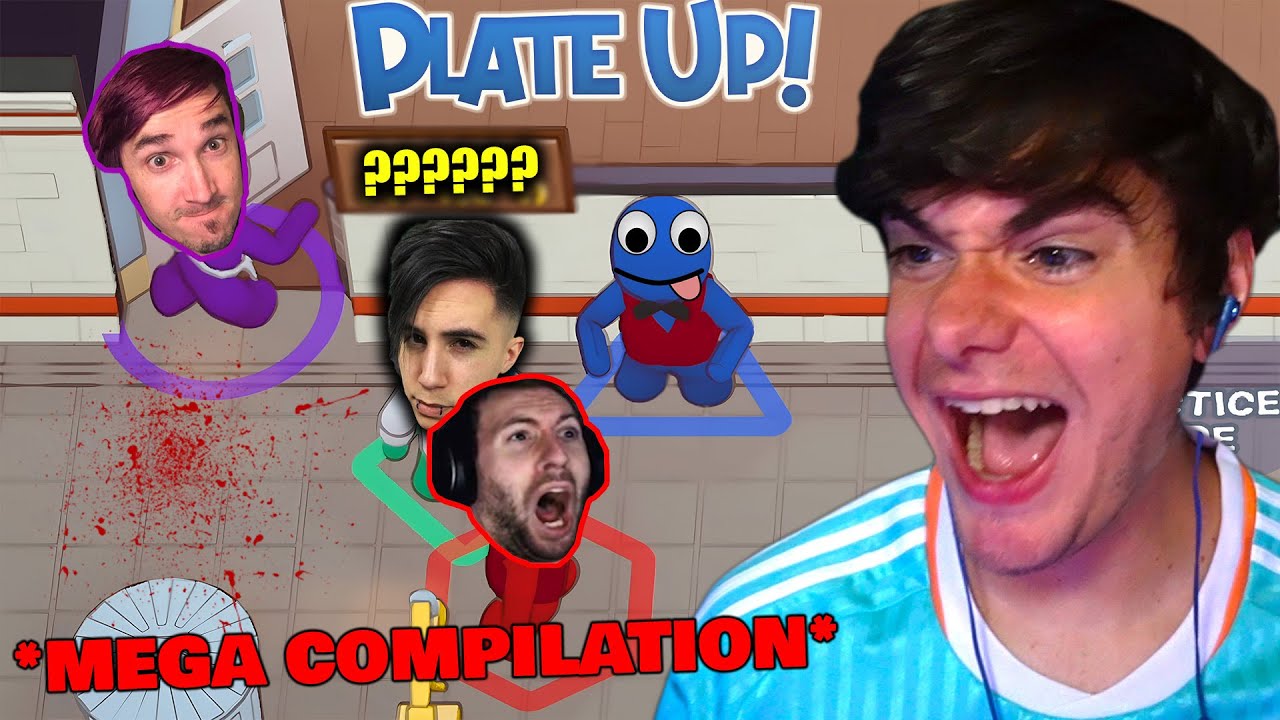 OVER 2 HOURS OF PLATE UP FUNNY MOMENTS AND FAILS!! MEGA COMPILATION ...