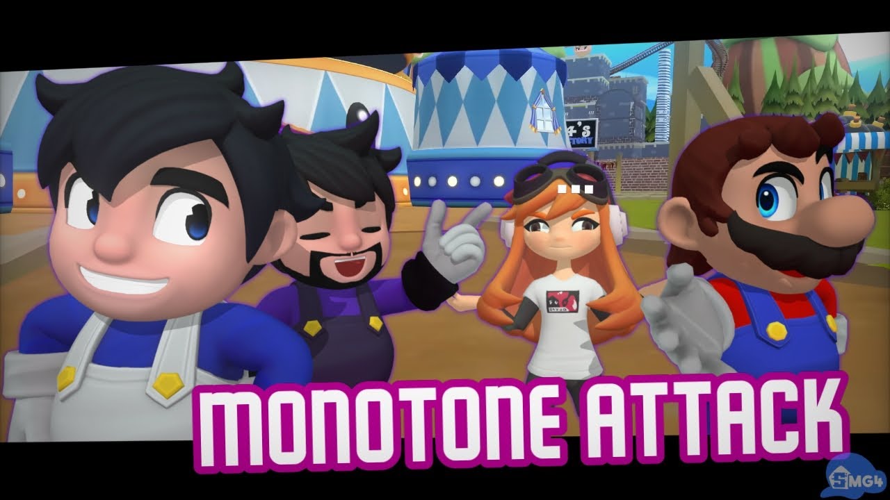 Monotone Attack but SMG4, SMG3, Mario, Meggy sing it | FNF Vs Impostor V4 cover - YouTube