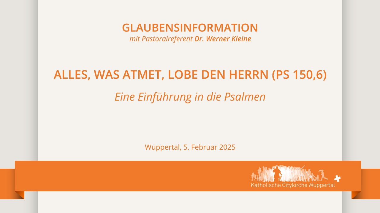 Alles, was atmet, lobe den Herrn (Ps 150,6) - eine Einführung in die ...