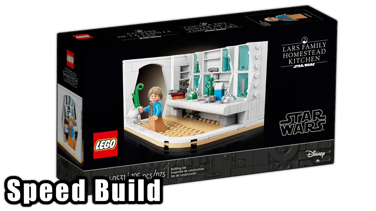 LEGO Star Wars Lars Family Homestead Kitchen - Speed Build | Set 40531 ...