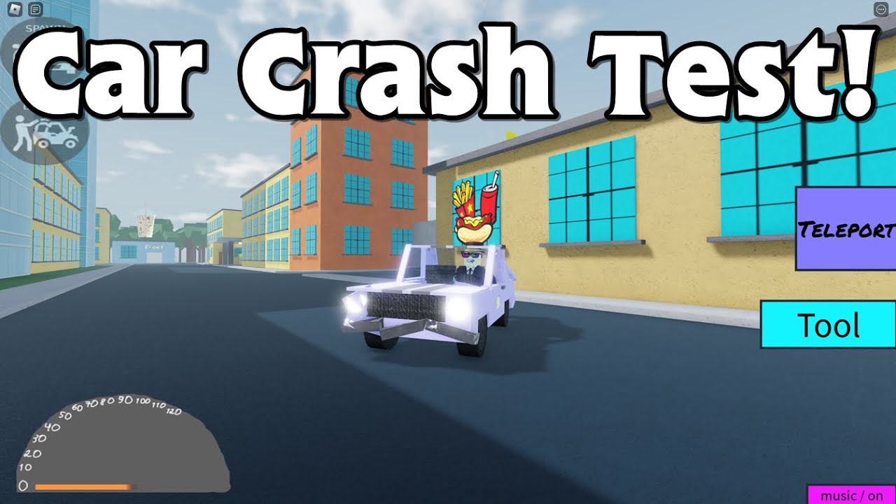 Roblox Car Crash Test Gameplay - YouTube