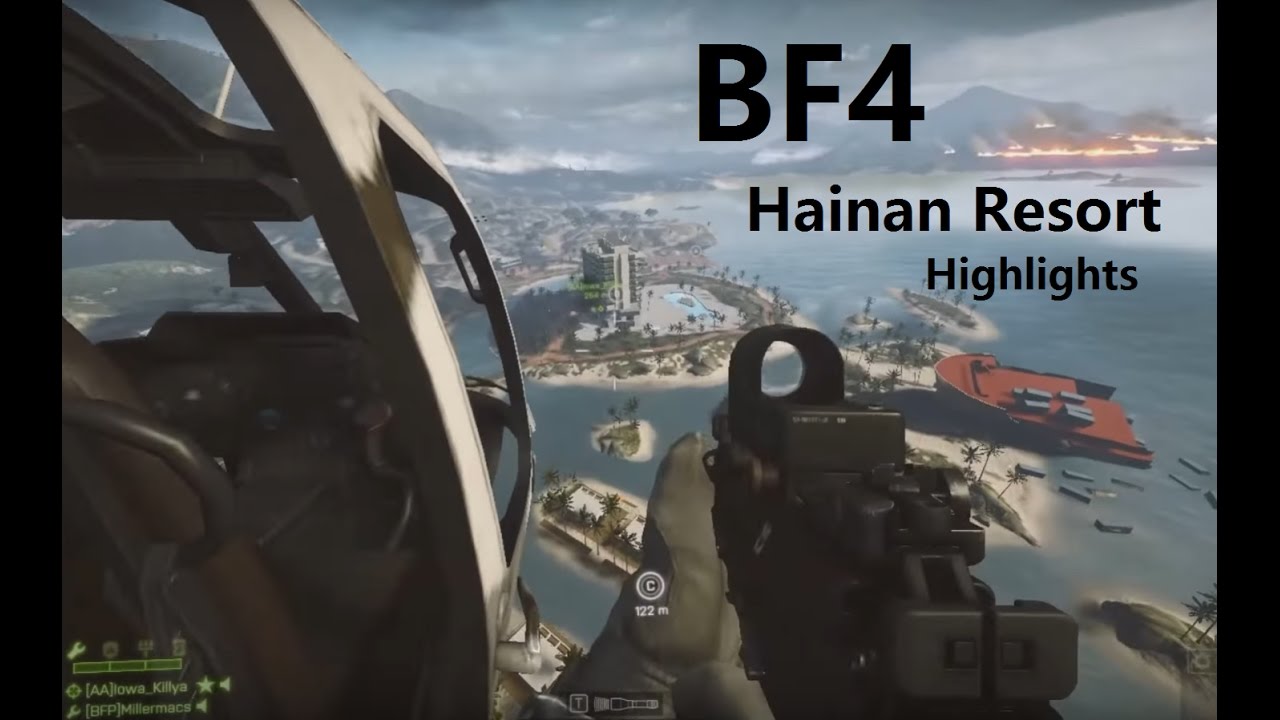 BF4 - Hainan Resort Conquest - MP7 & Jet Gameplay - CN - YouTube