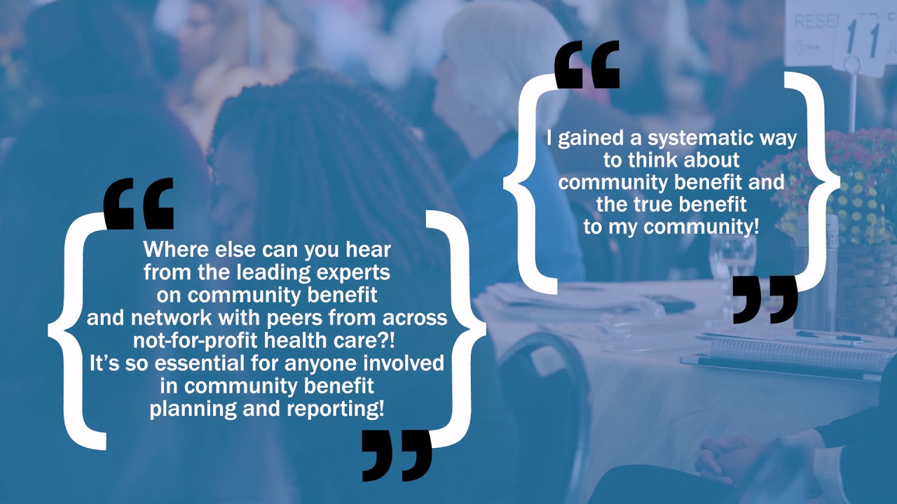 CHA's Community Benefit 101 Program - YouTube