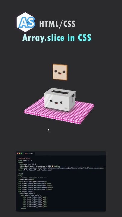 Array Slice In Csshtmlcsshtml5 Cssanimation Javascript Html Css Webdeveloper Code