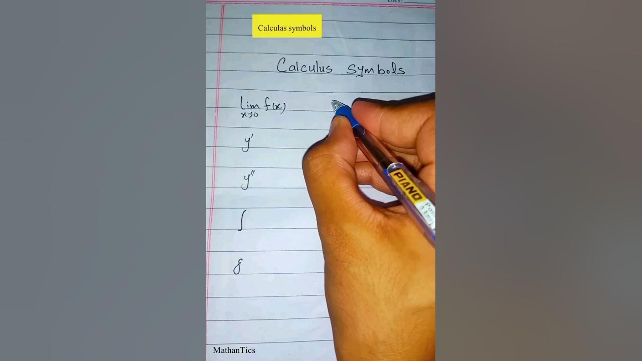 integration symbols #maths #integral - YouTube