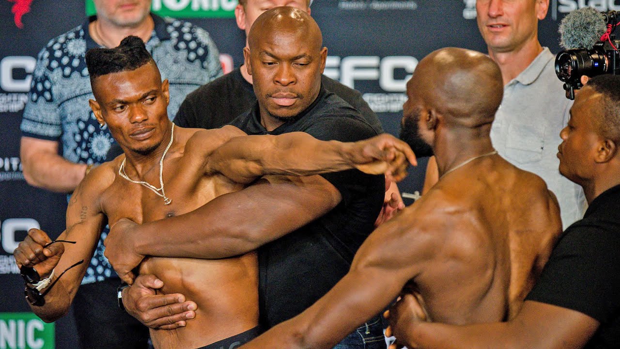 The Weigh-Ins Staredowns For EFC 97 Got PHYSICAL! - YouTube