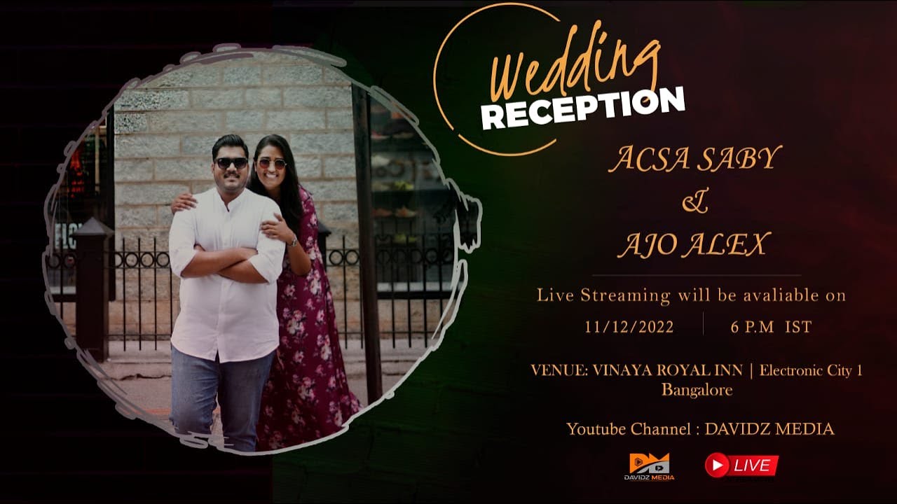 WEDDING RECEPTION - AJO ALEX ️ ACSA SABY II 11 DECEMBER 2022 ...