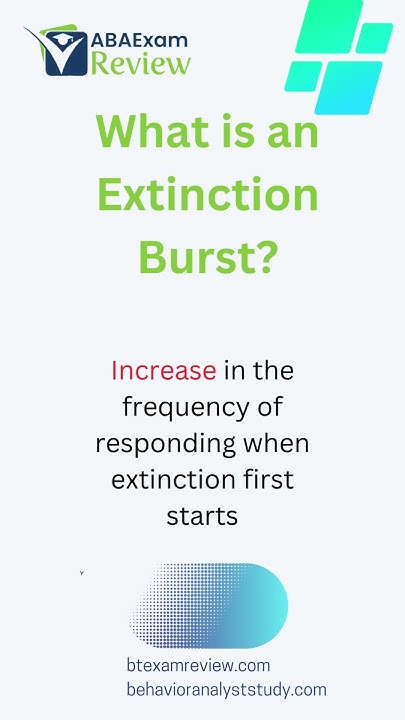 Extinction Burst - Let's Learn Applied Behavior Analysis in 60 seconds ...