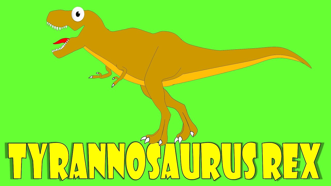 Tyrannosarus rex for kids - T-rex - Dinosaurs for Kids - YouTube