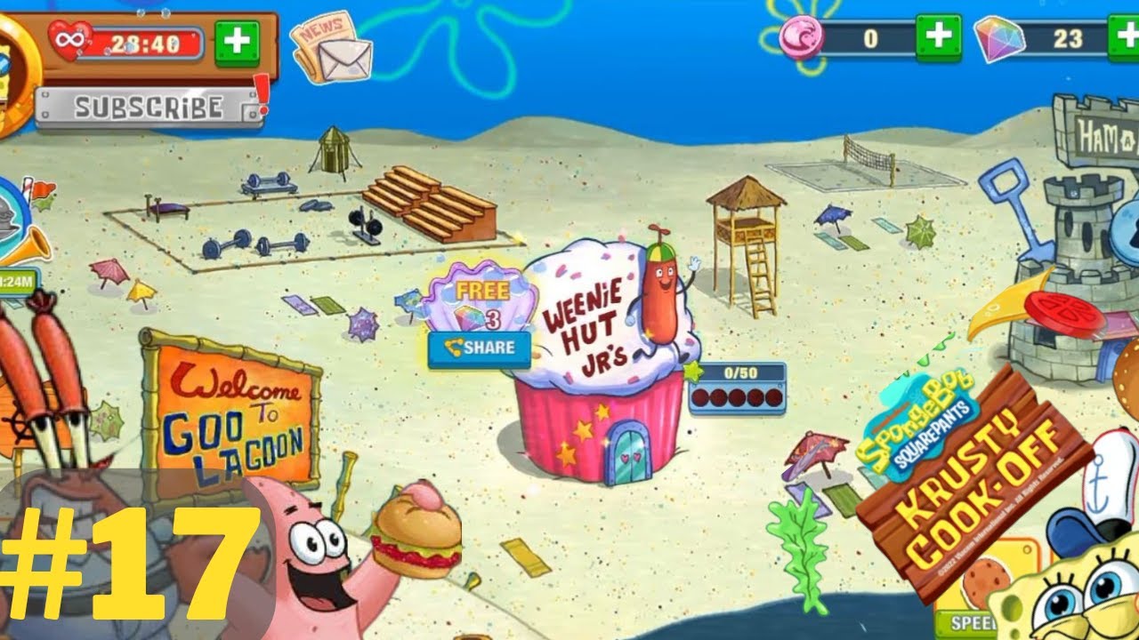 Spongebob: Krusty Cook-Off - WEENIE HUT JR'S - Level 1-10 - Gameplay ...