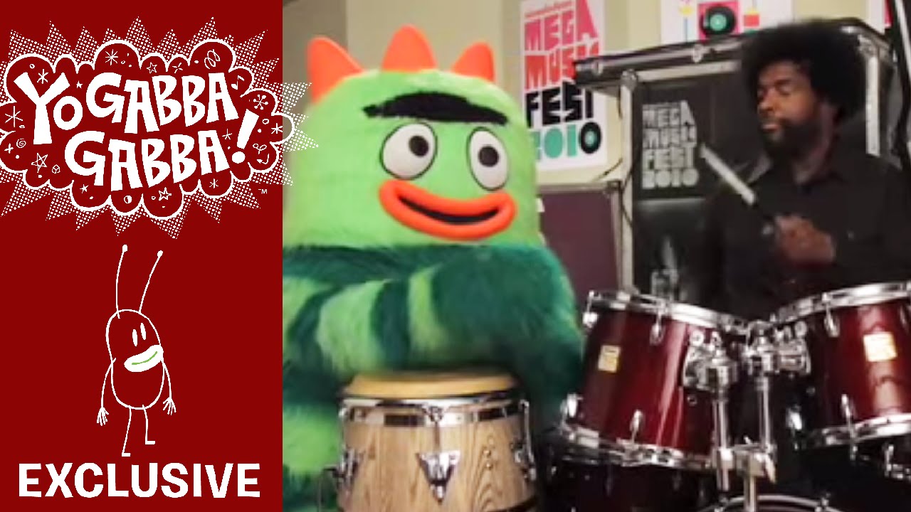 Brobee and Questlove rehearsing for the Nickelodeon Mega Music Fest ...