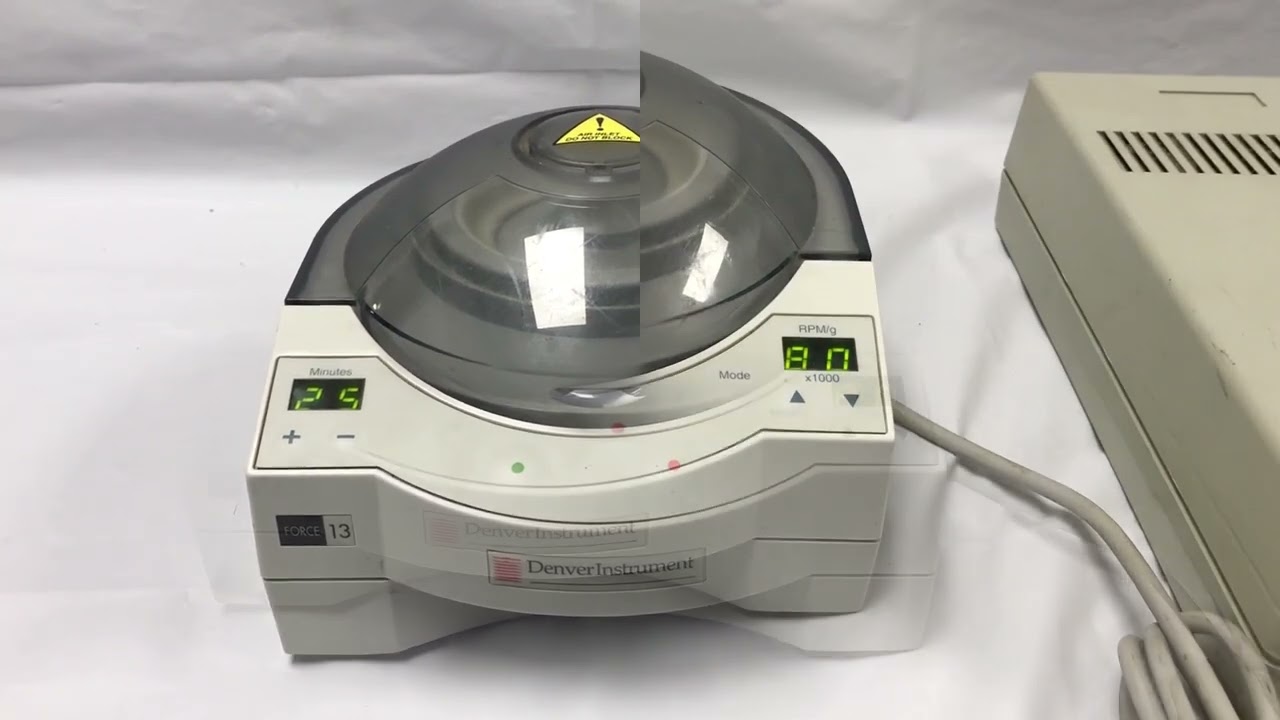 Denver Instrument Force 13 MicroCentrifuge + Rotor Lab - YouTube