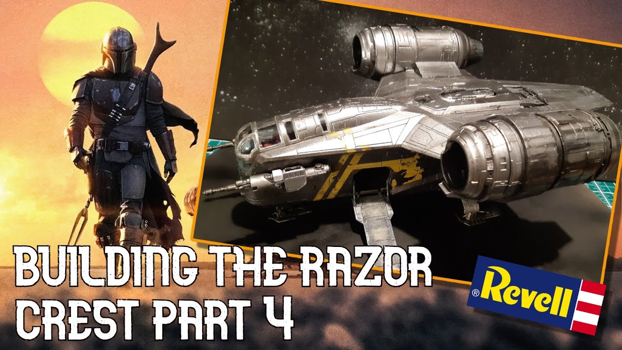 Star Wars The Mandalorian Revell 1:72 scale Razor Crest model kit build ...
