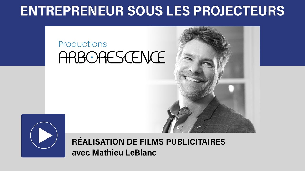 RÉALISATION DE FILMS PUBLICITAIRES avec Mathieu LeBlanc - YouTube