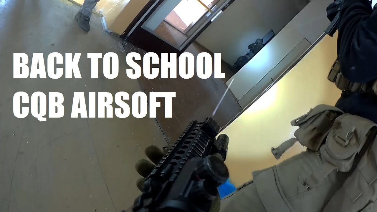 Back to School !! (CQB Airsoft in closed school) CZ - YouTube