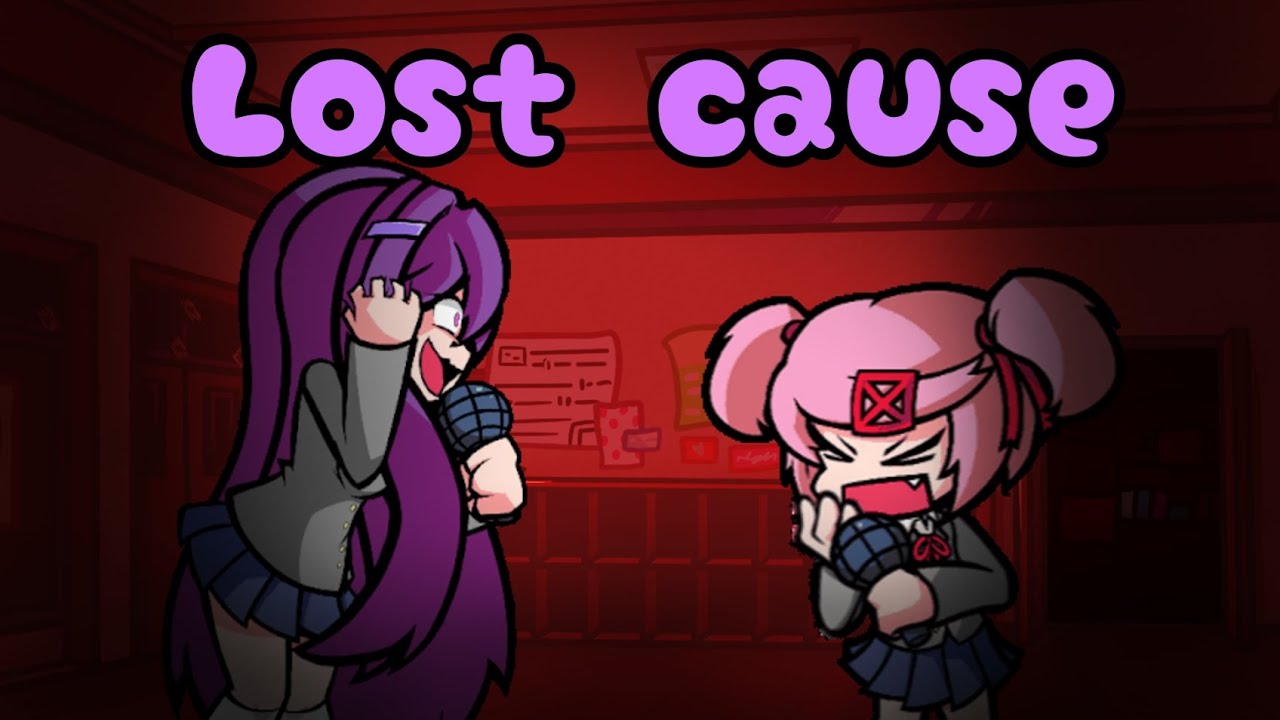 FNF/ Lost cause but Natsuki vs Yuri sing it (fnf my cover) - YouTube