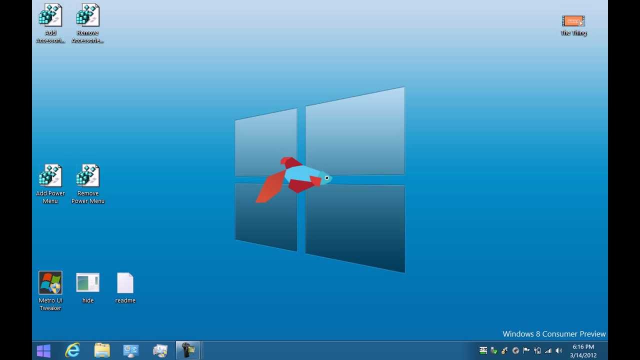 Getting to Windows 8 "Power Menu" Quicker - YouTube