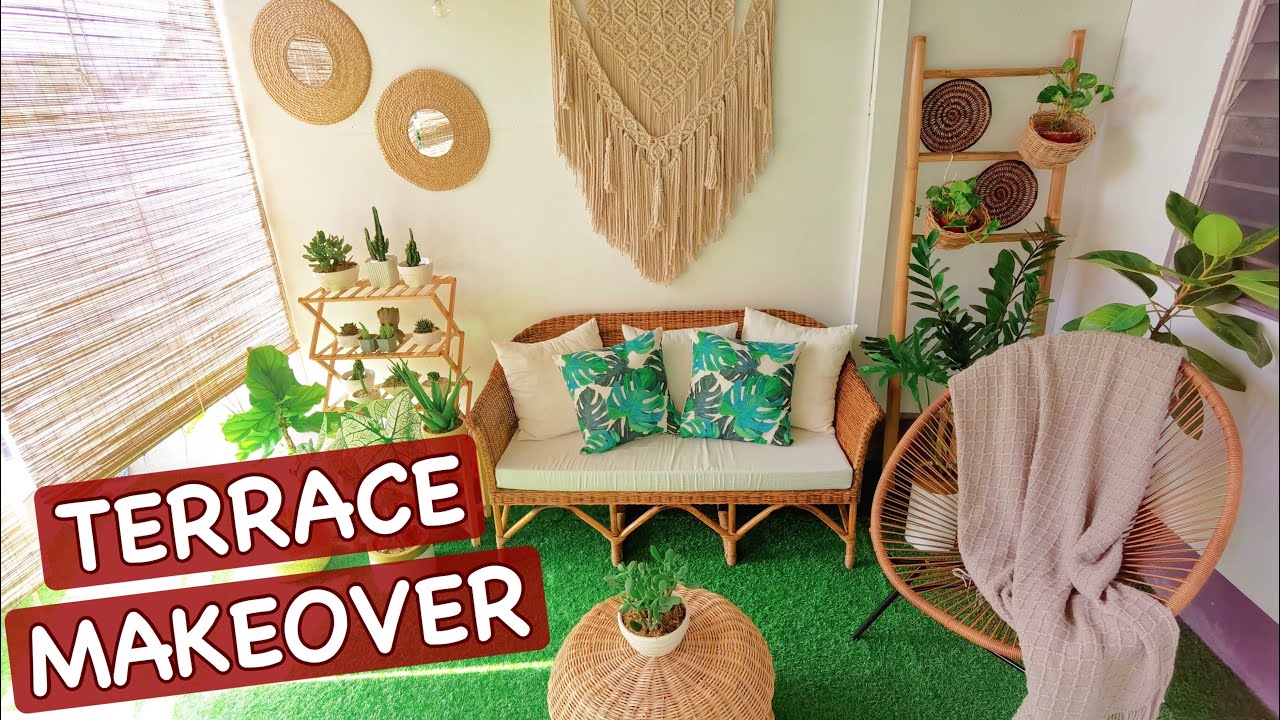 TERRACE EXTREME MAKEOVER | BOHO STYLE - YouTube