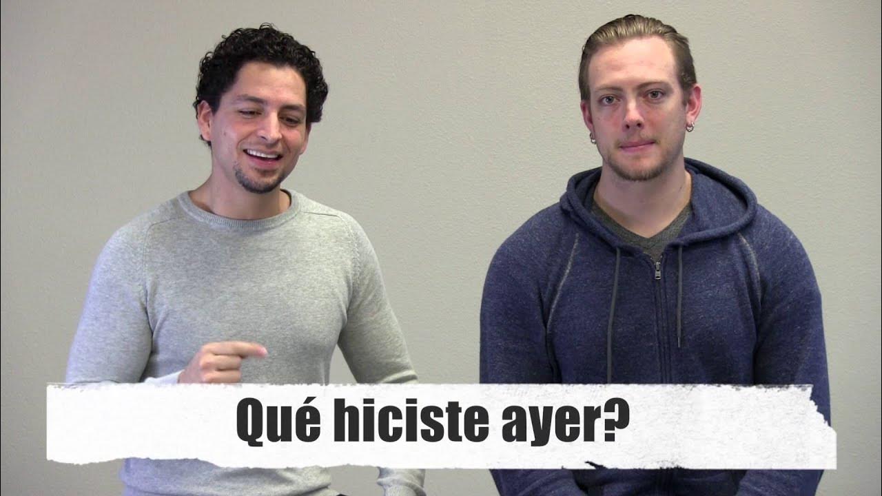 How to ask "What did you do?" in Spanish. - YouTube