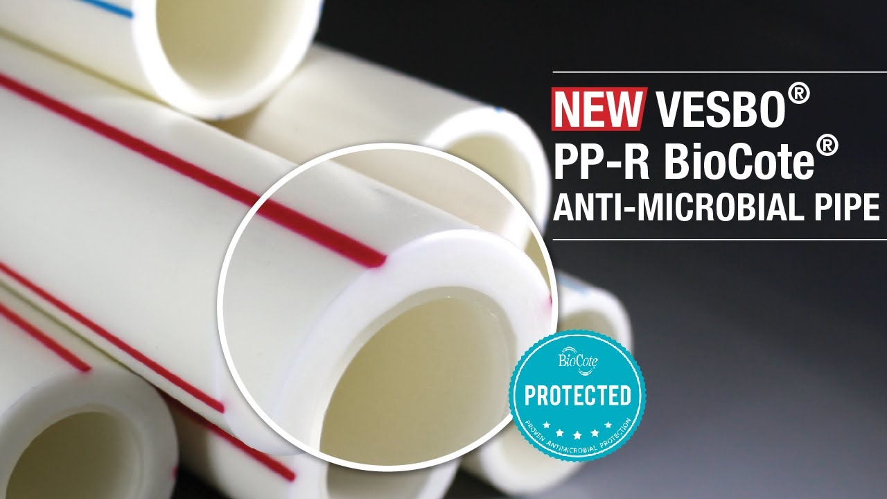 VESBO PP-R BioCote Anti-microbial Pipe - YouTube